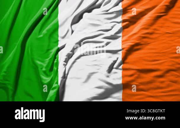 Ireland waving flag realistic cloth Stock Videos & Footage - HD and 4K ...