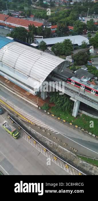Elevated train railway road passing Stock Videos & Footage - HD and 4K ...