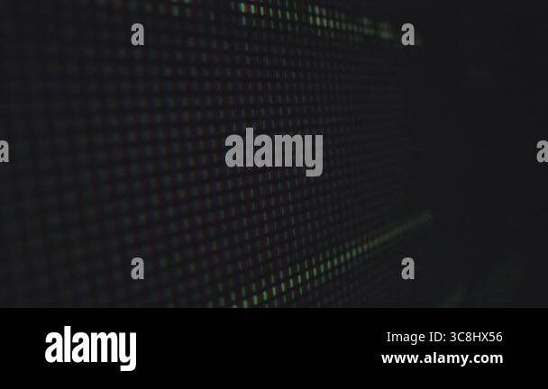 A detailed close up of LED display pixels showcasing illuminated RGB ...