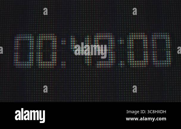 Detailed macro shot of a digital pixel display highlighting individual ...