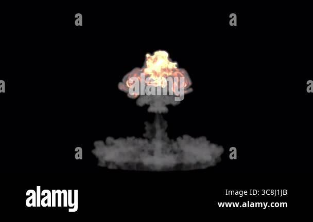 Fire burning and explosions on transparent Stock Video Footage - Alamy