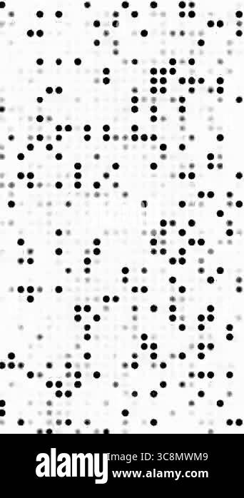 abstract animated halftone dotted retro technology background, random ...