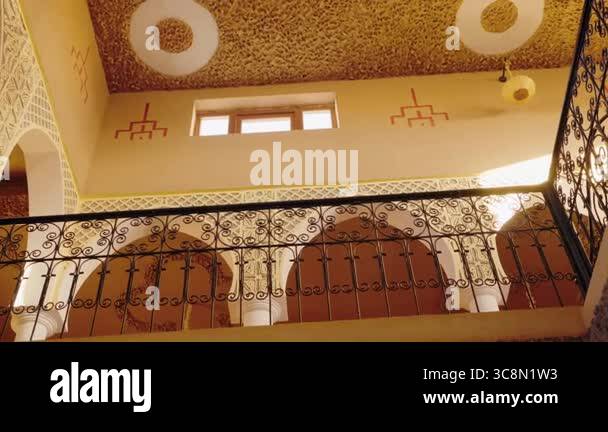 Traditional Moroccan architecture with intricate designs and warm ...