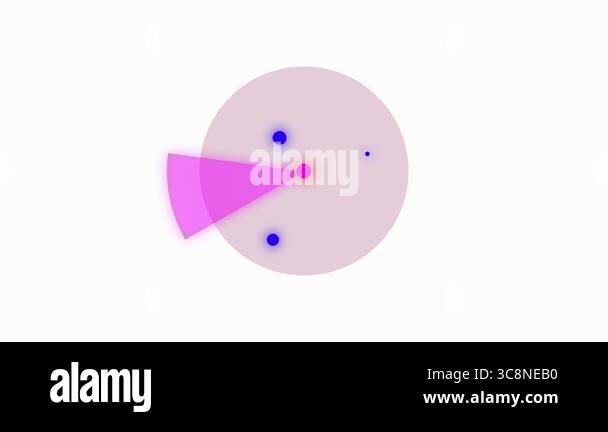 Pink glowing scanning light ray on radar screen animation Stock Video ...