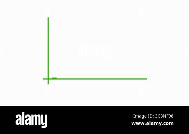 An engaging animation featuring a green growth chart with a trend line ...
