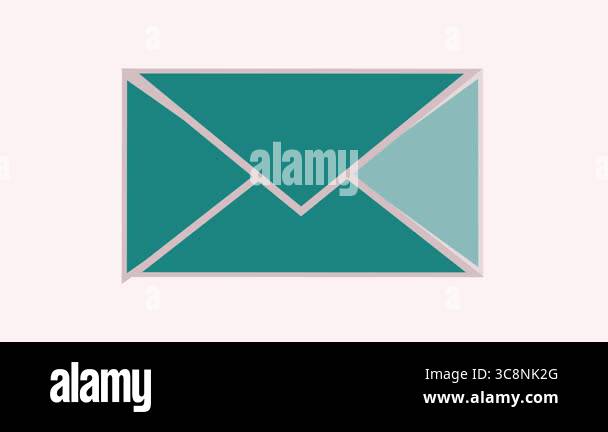 Animated job interview icons with envelope and cash symbols ...