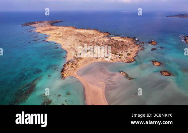 Experience breathtaking vistas of Elafonissi Beach in Crete, Greece ...