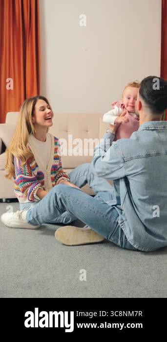 A heartwarming family interaction highlighting the joyful moments ...
