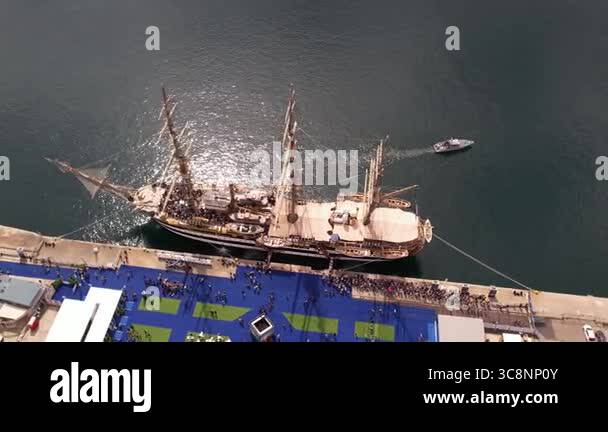 Italian ship amerigo vespucci aerial Stock Videos & Footage - HD and 4K ...