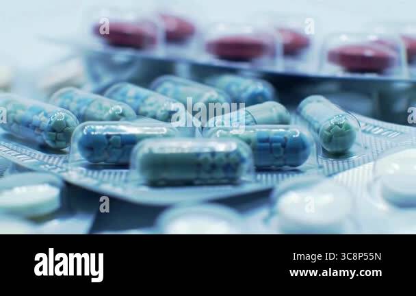 Medication pills in packs Stock Videos & Footage - HD and 4K Video ...