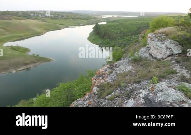 Beautiful nature landscape from the Republic of Moldova in summer ...