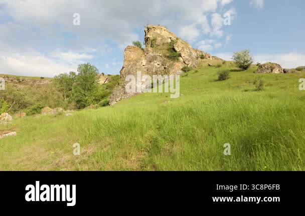 Beautiful nature landscape from the Republic of Moldova in summer ...