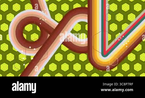 Retro 70s Background animation with Groovy 1970s art video ...