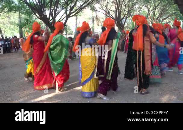 Pune, India - April 9, 2024, : Hindu people from Maharashtra ...