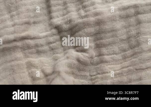 Crinkled linen textured fiber flax fabric. Woven abstract background ...