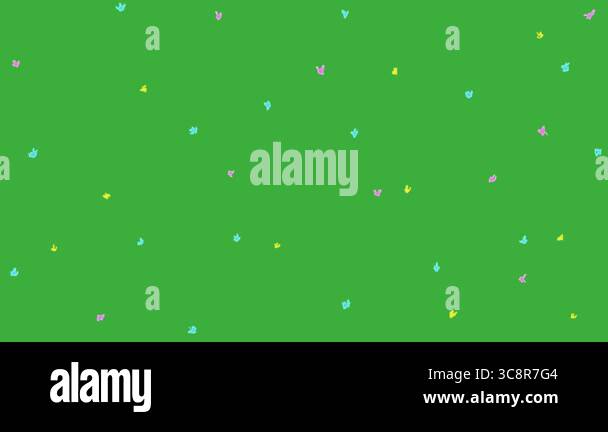 Animation looping video abstract scratch moving on green screen ...