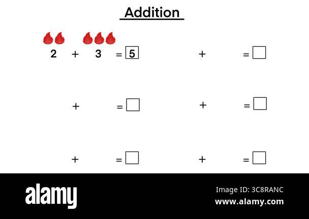Math worksheet counting numbers Stock Videos & Footage - HD and 4K ...