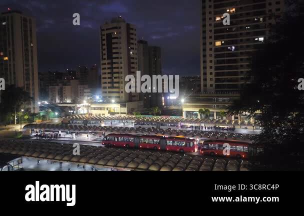 TimeLapse of Cabral Bus Terminal, Curitiba Dynamic Flow of Buses and ...