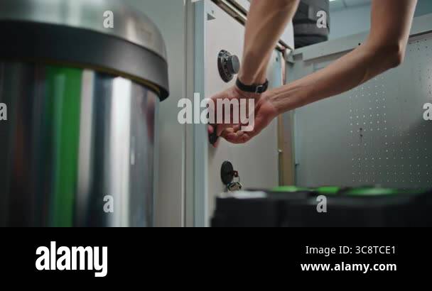 Professional Guards Performing ATM Encashment Procedure in Airport ...