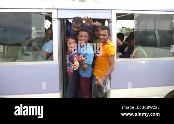 Port Moresby, Papua New Guinea - March 26, 25: Kids doing faces for the ...