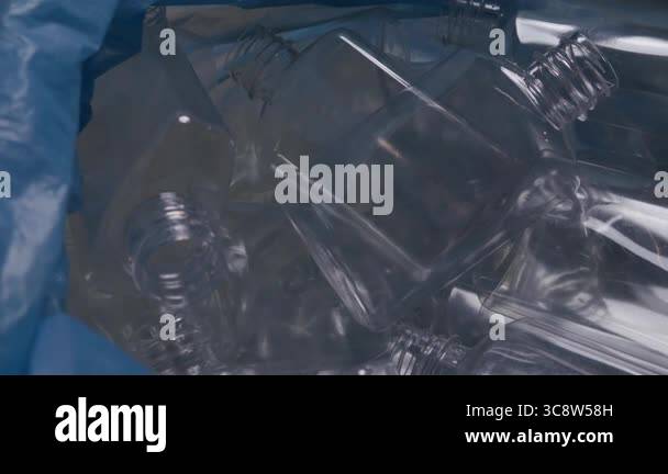 Used Plastic Bottles Collected for Recycling Stock Video Footage - Alamy
