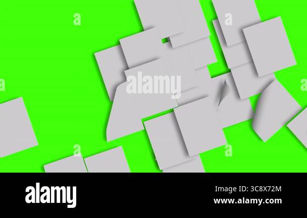 Multiple overlapping white paper sheets randomly arranged on a vibrant ...