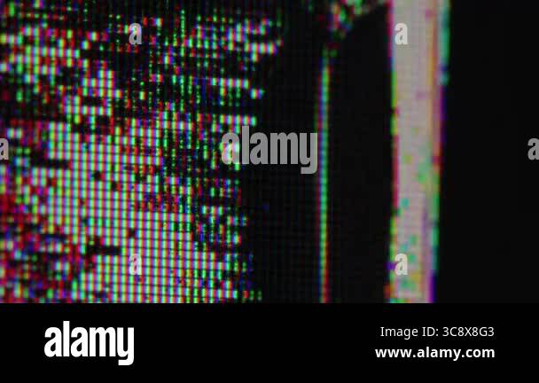 Glitch blur. Broadcasting problem. Broken screen grainy futuristic ...
