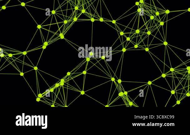 Smooth movement of a geometric shape animated in space in the form of a ...