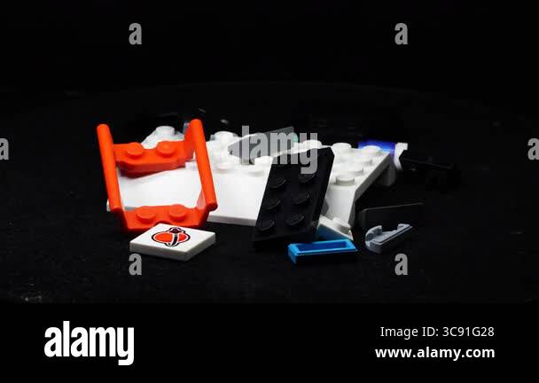 Colorful LEGO Bricks. Creative Chaos LEGO Explosion. The Joy of ...