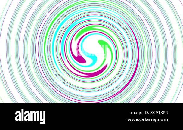 Endless spiral animation with neon color swirls. Seamless loop ...