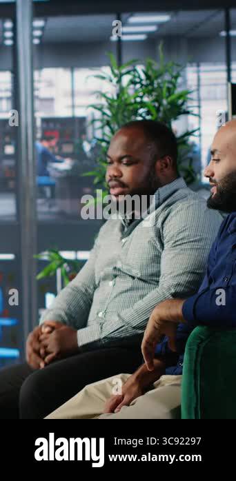 Vertical Video CEO and executive team analyzing details and forecasting ...