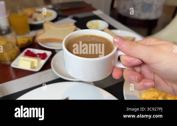 coffee toast jam butter lunch for two food selection buffet restaurant ...