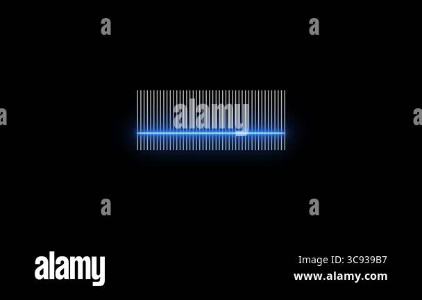 barcode being scanned with a laser beam barcode scanner. Scanning ...