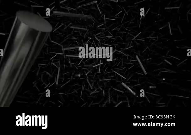 Unique Design, Silver Rods, Template with Particles, Rotation ...