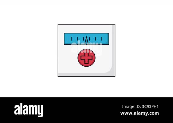 Weight Scale Icon Animation. 4k Animation With Alpha Channel And ...