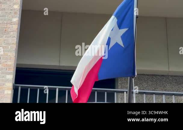 This video showcases the Texas spirit with a flag waving in various ...