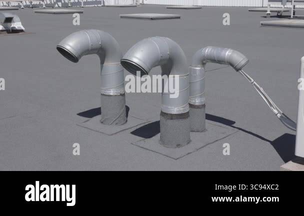 Curved ventilation pipe used Stock Videos & Footage - HD and 4K Video ...