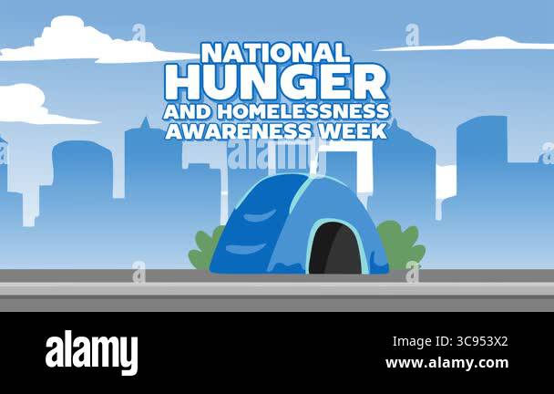 National Hunger and Homelessness Awareness Week Stock Video Footage - Alamy