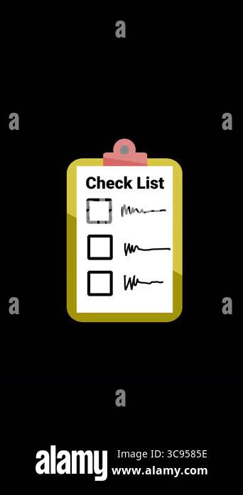 Checklist concept completion business Stock Videos & Footage - HD and ...