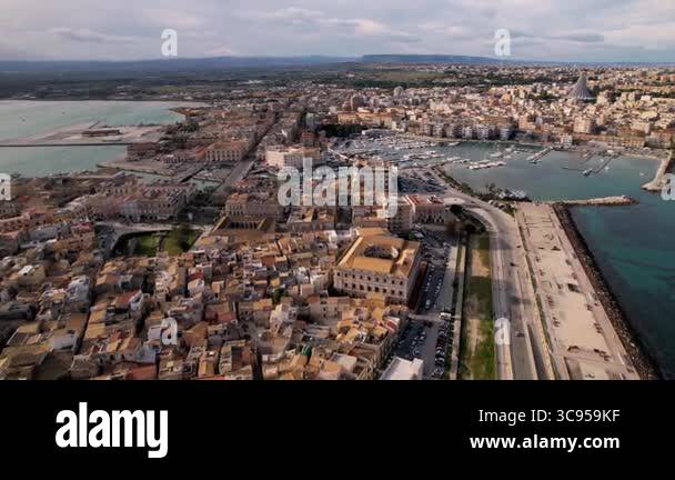 Experience breathtaking aerial view of Syracuse, Italy, where history ...