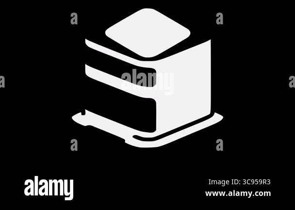 Animated server icon perfect for technology content, data hosting ...