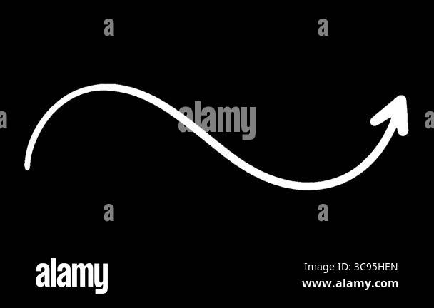 Abstract White Line Animation on Black Background for Creative Projects ...