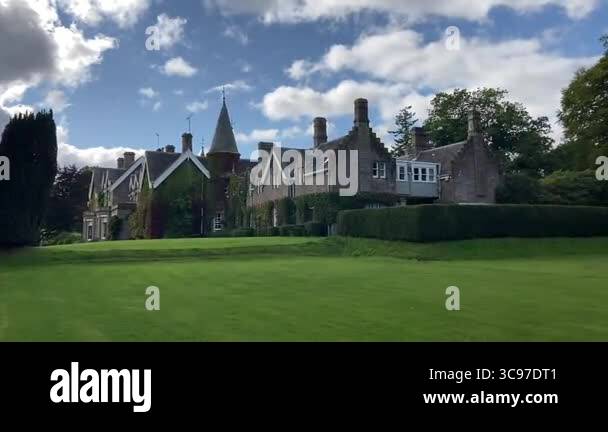 Elegant views of Ballathie House Hotel, a 19th-century country estate ...