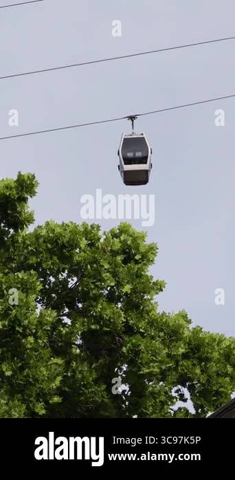 White cable car moving along Stock Videos & Footage - HD and 4K Video ...