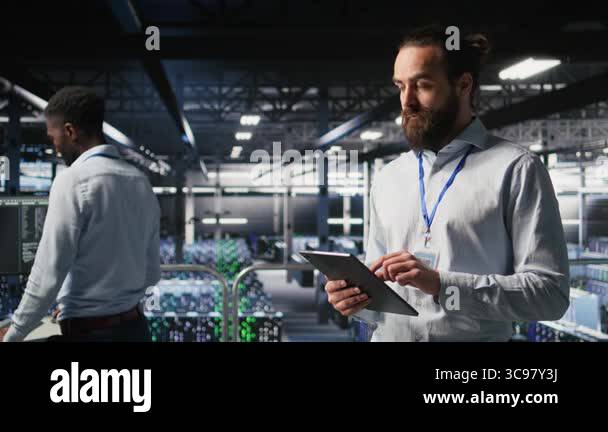 Cheerful data center admin Stock Videos & Footage - HD and 4K Video ...
