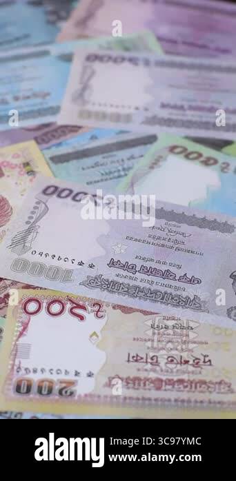 Money, paper currency of Bangladesh, taka notes. Conceptual financial ...