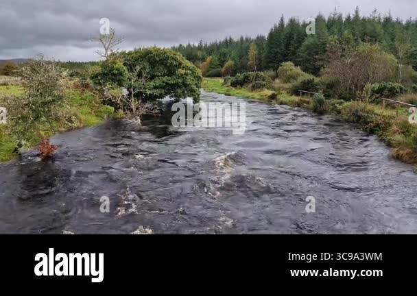 The Owenea river by Ardara in County Donegal - Ireland Stock Video ...