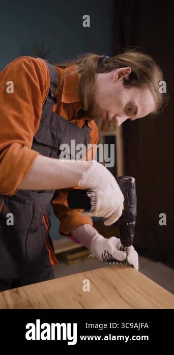 Handyman using drill installing Stock Videos & Footage - HD and 4K ...