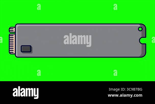 Solid state drive animation. Drive ssd storage animation. SSD M.2 ...