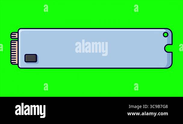 Solid state drive animation. Drive ssd storage animation. SSD M.2 ...